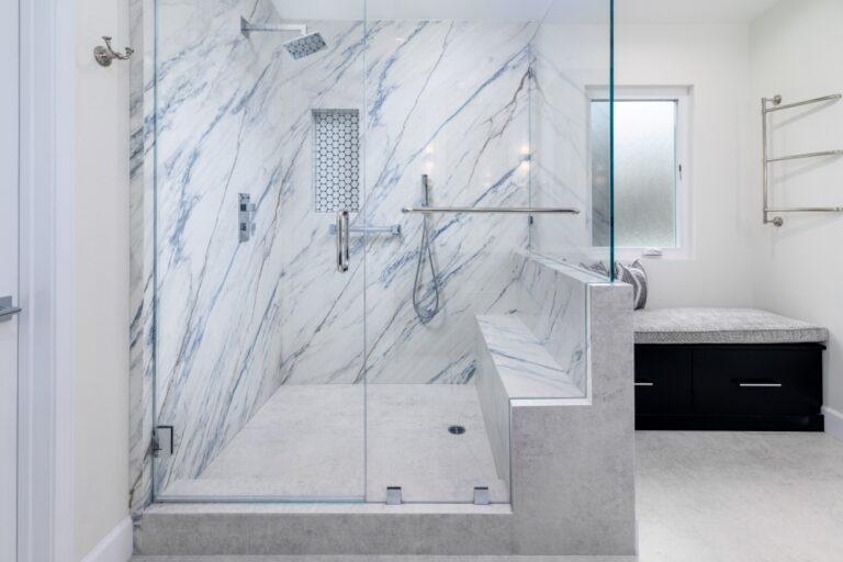 Project Reveal: Modern Minimalism in a Primary Bathroom